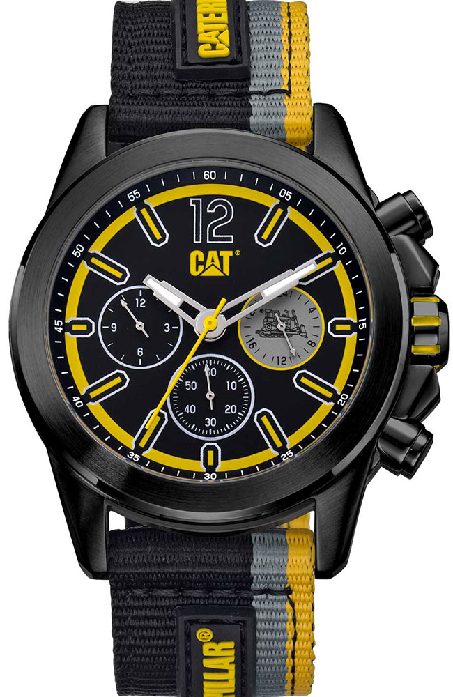 Men's Watch CATERPILLAR Twist Up Multicolor Fabric Chronograph ...
