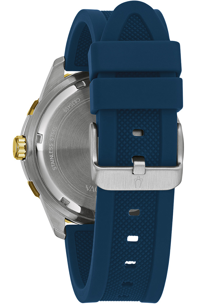 Men's Watch BULOVA Sport Blue Rubber Strap 98B345 - E-oro.gr BULOVA WATCHES