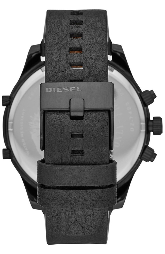 DIESEL Boltdown Black Leather Chronograph DZ7425 - E-oro.gr DIESEL ...