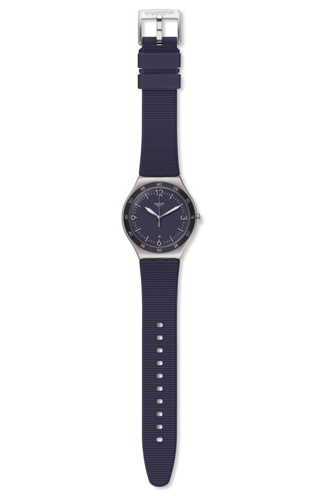 Men's Watch SWATCH Blue Suit Big Classic Rubber Strap YWS453 - E-oro.gr ...