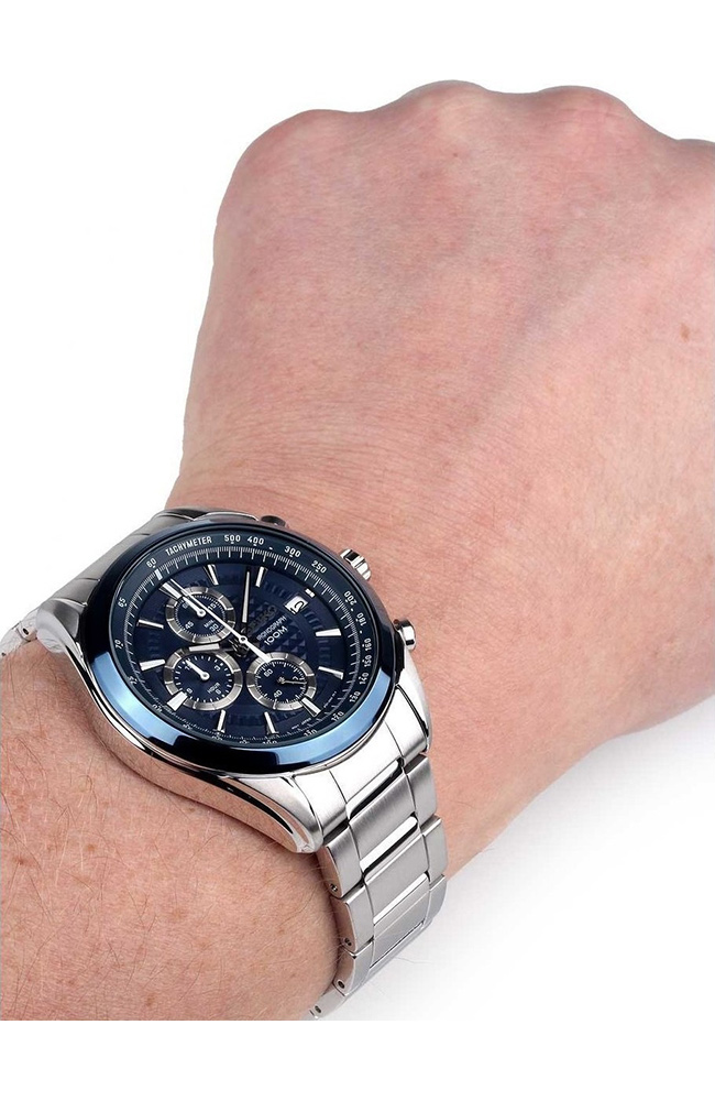 SEIKO Conceptual Series Stainless Steel Chronograph SSB177P1 - E-oro.gr ...