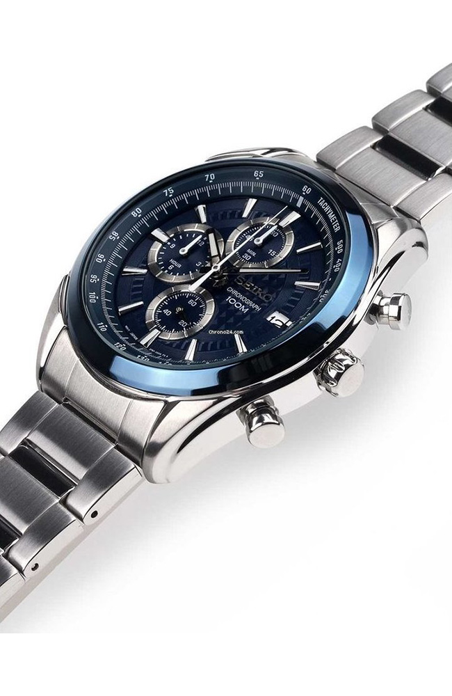 SEIKO Conceptual Series Stainless Steel Chronograph SSB177P1 - E-oro.gr ...