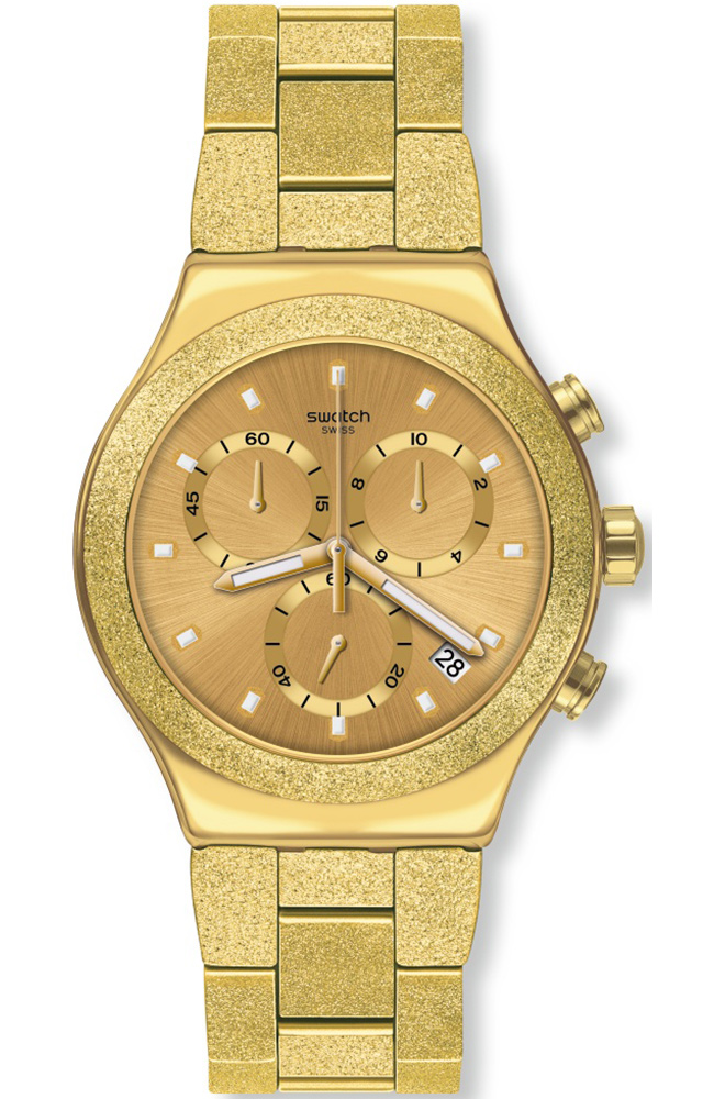 SWATCH Irony Goldshiny Gold Stainless Steel Chronograph YVG407G - E-oro ...