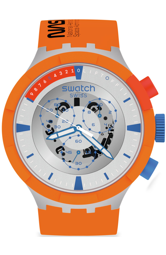 SWATCH NASA Launch Orange Rubber Chronograph SB04Z401 - E-oro.gr SWATCH ...