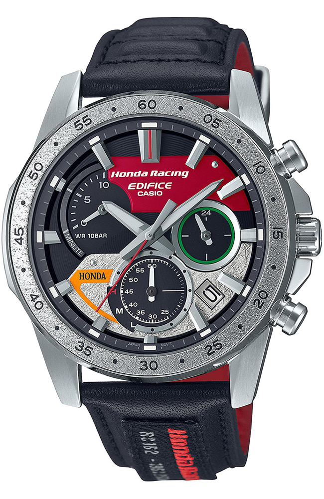 CASIO Honda Racing Special Edition Solar Black Leather Chronograph EQS ...