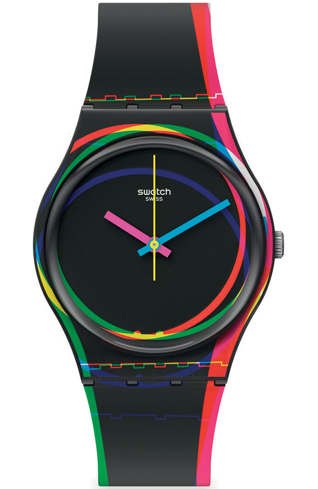 Unisex Watch SWATCH Red Shore Multicolor Rubber Strap GB333 - E-oro.gr ...