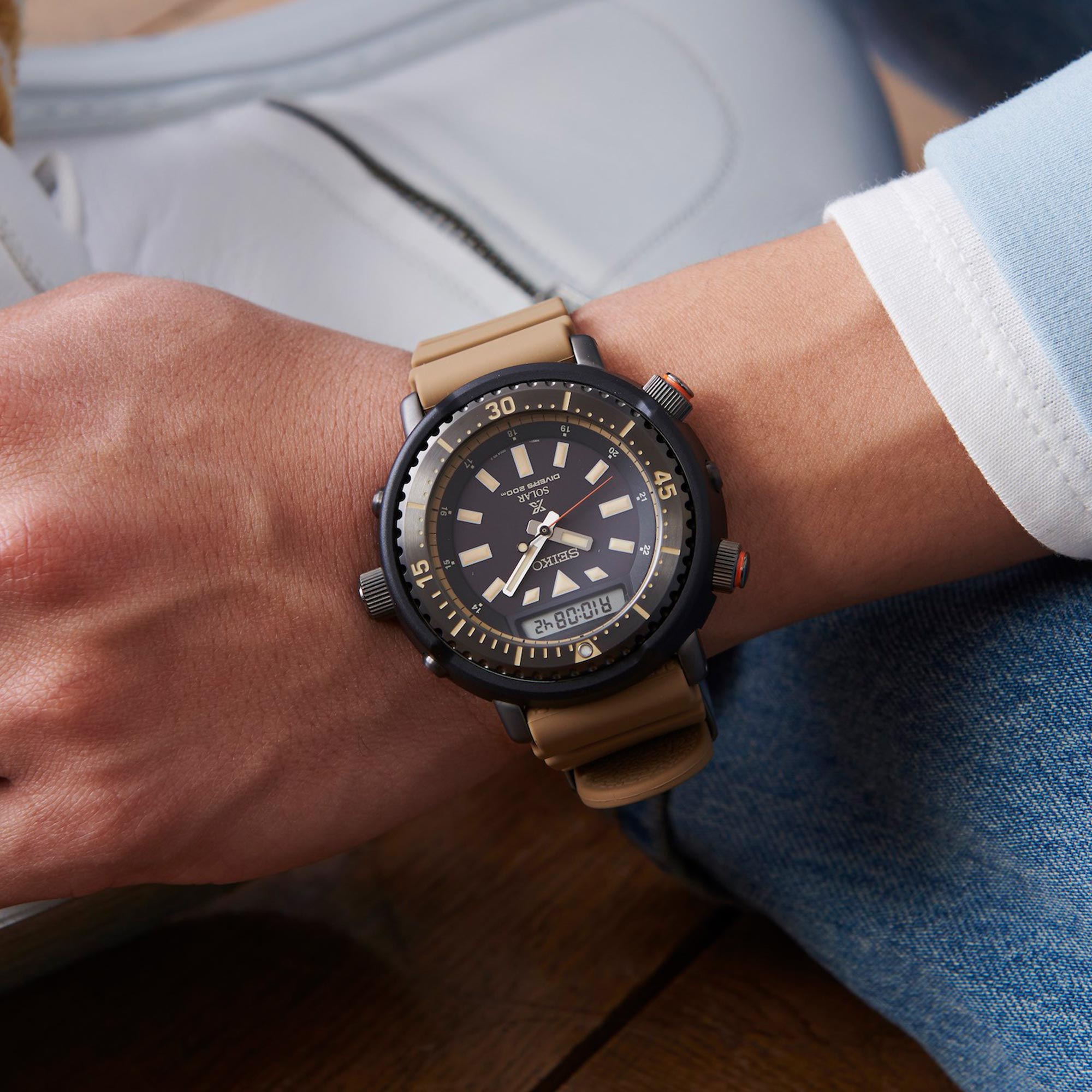 SEIKO Prospex Solar Brown Rubber Strap SNJ029P1 - E-oro.gr SEIKO ...