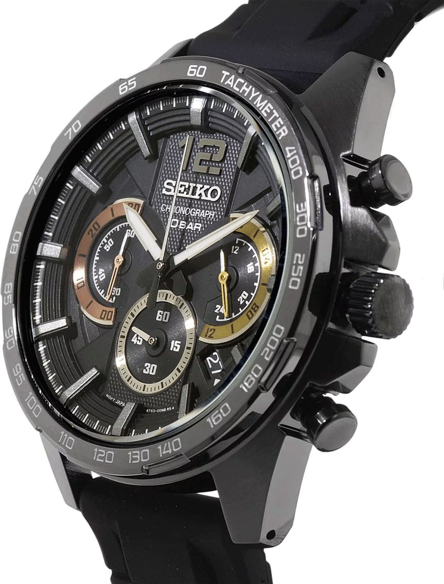 Men's Watch SEIKO Conceptual Blue Rubber Chronograph SSB349P1 - E-oro ...