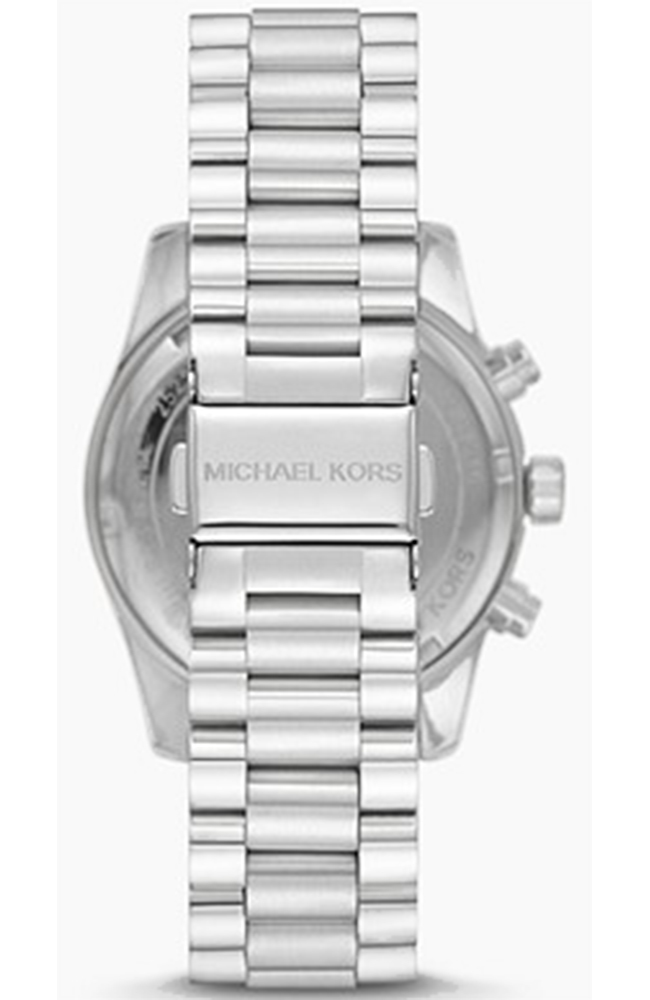MICHAEL KORS Lexington Silver Stainless Steel Chronograph MK7215 - E ...