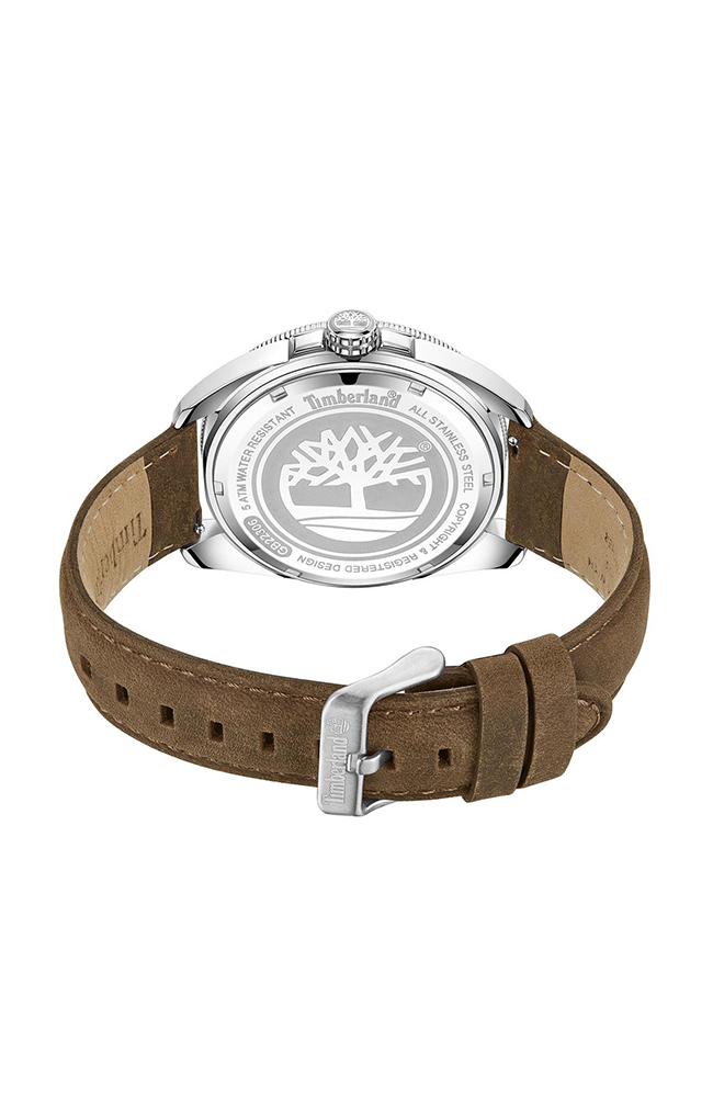 Men's Watch TIMBERLAND Carrigan Brown Leather Strap TDWGB2230604 - E ...