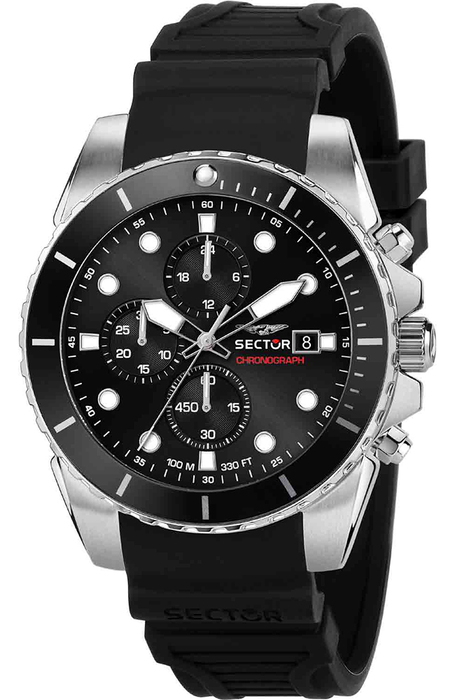 Men's Watch SECTOR 450 Black Rubber Chronograph R3271776011 - E-oro.gr ...