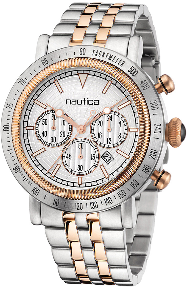 Men's Watch NAUTICA Spettacolare Reissue BoxSet Brown Leather ...