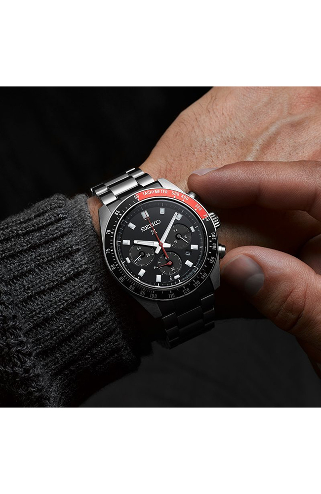 SEIKO Prospex Speedtimer Go Large Solar Stainless Steel Chronograph ...