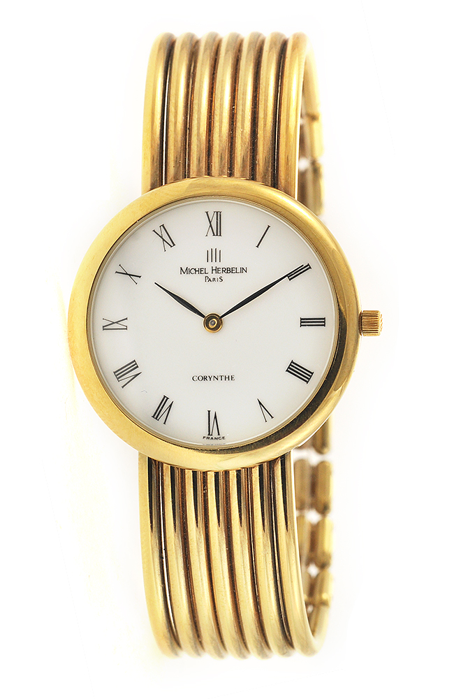 MICHEL HERBELIN Gold Stainless Steel Bracelet MH10595-BP01 - E-oro.gr MICHEL HERBELIN WATCHES