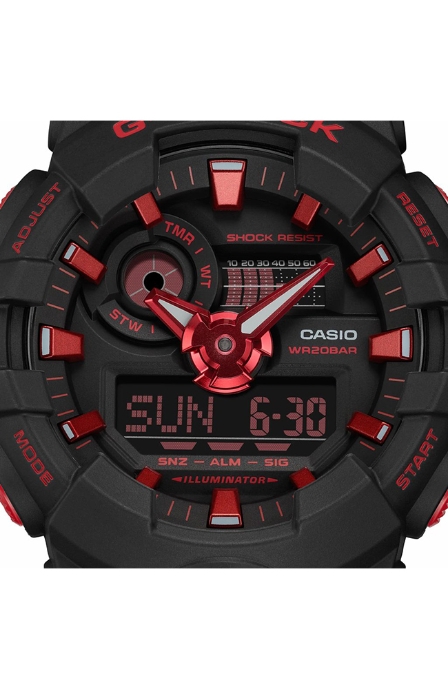 Men's Watch CASIO G-Shock Ignite Red Limited Edition Black Rubber Strap ...
