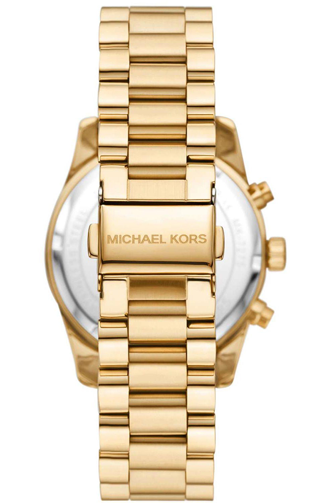 MICHAEL KORS Lexington Crystals Gold Stainless Steel Chronograph MK7276 ...