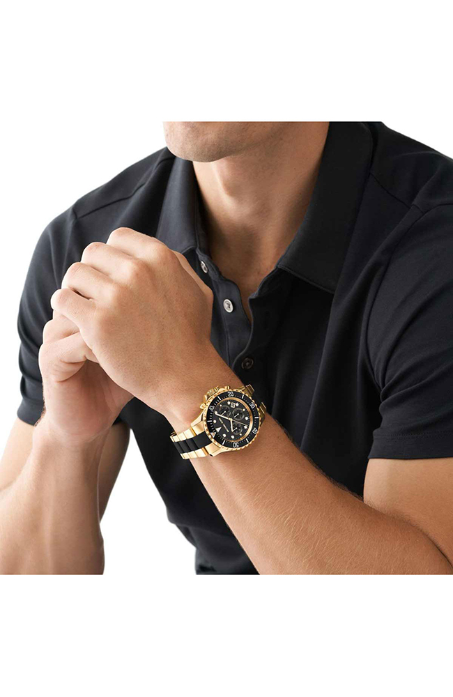 MICHAEL KORS Everest Two Tone Stainless Steel Chronograph MK8979 - E ...