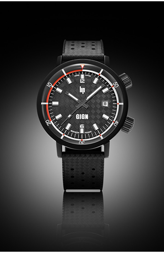 Men's Watch LIP Grand Nautic Ski GIGN Limited Edition Automatic Black ...