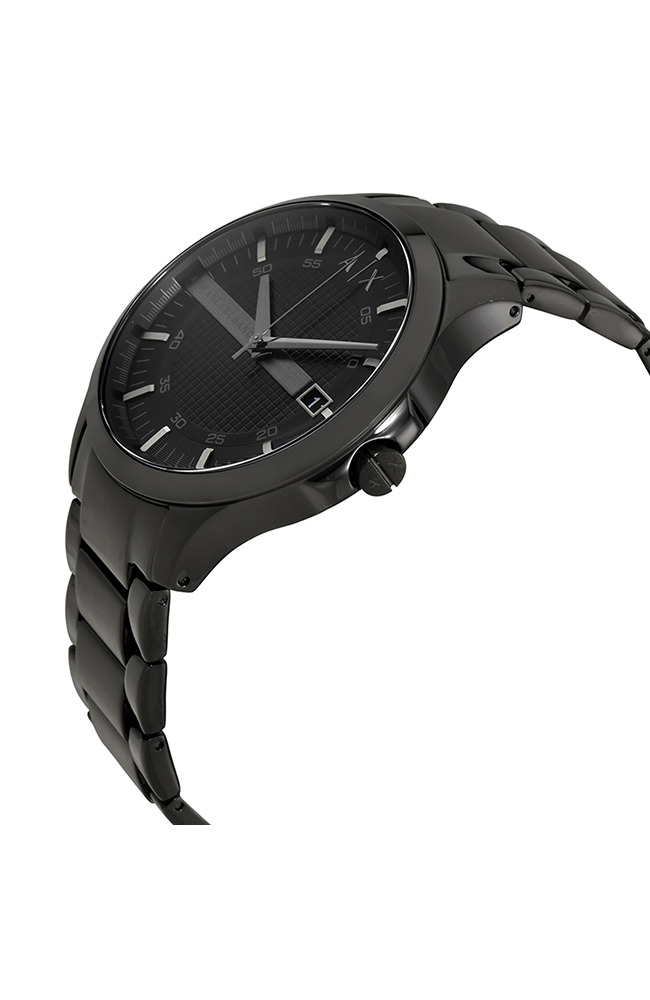 Men's Watch ARMANI EXCHANGE Hampton BoxSet Black Stainless Steel ...