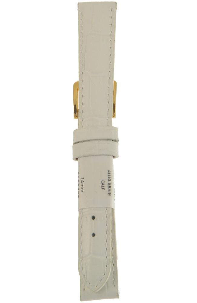 ROCHET ZRC White Leather Strap 5190402 - E-oro.gr Straps
