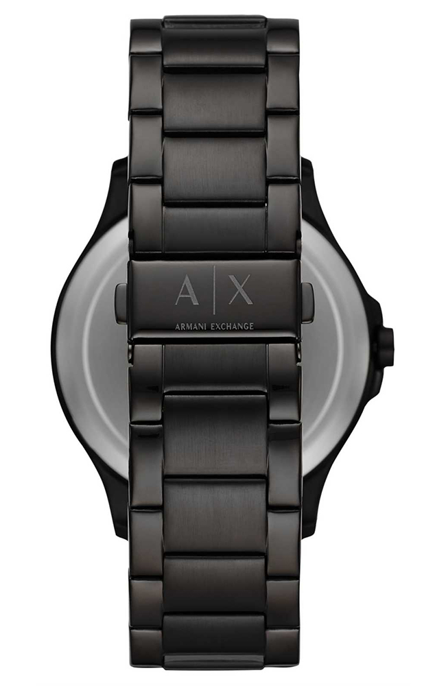 Men's Watch ARMANI EXCHANGE Hampton Black Stainless Steel Bracelet ...