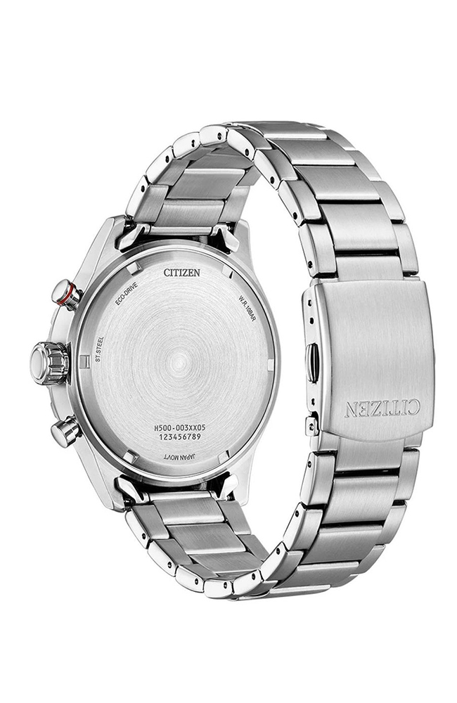 CITIZEN Eco-Drive Silver Stainless Steel Chronograph AT2520-89L - E-oro ...