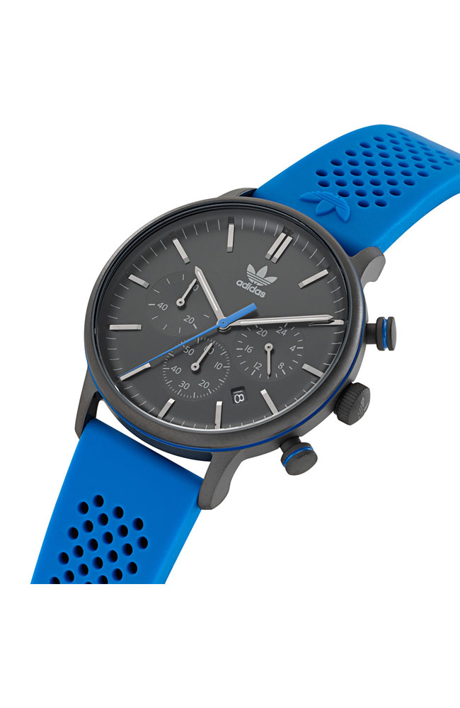 Men's Watch ADIDAS Code One Chrono Blue Rubber Strap AOSY22015 - E-oro ...