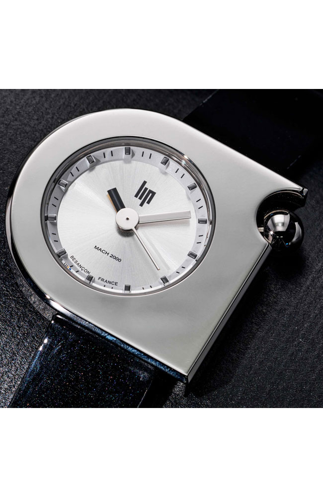 Ladies Watch LIP Mach 2000 Mini Black Leather Strap 671162 - E-oro.gr ...