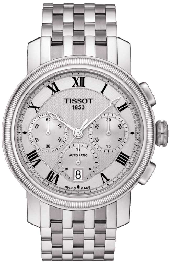 TISSOT T-Classic Bridgeport Valjoux Automatic Stainless Steel Chronograph T0974271103300 - E-oro ...