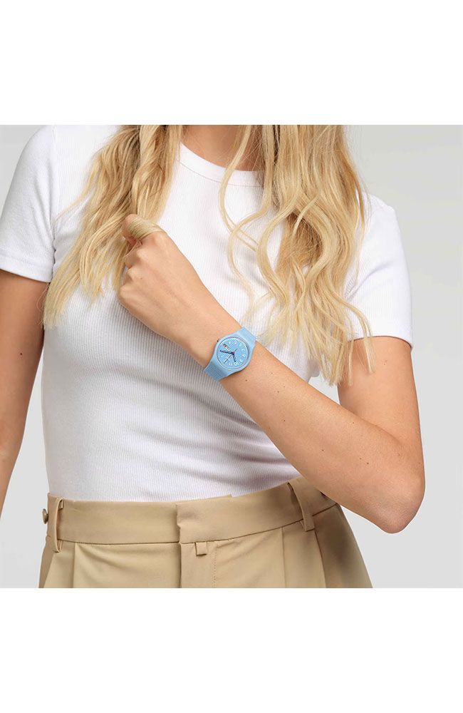 Unisex Watch SWATCH Trendy Lines In The Sky Rubber Strap SO28S704 - E ...