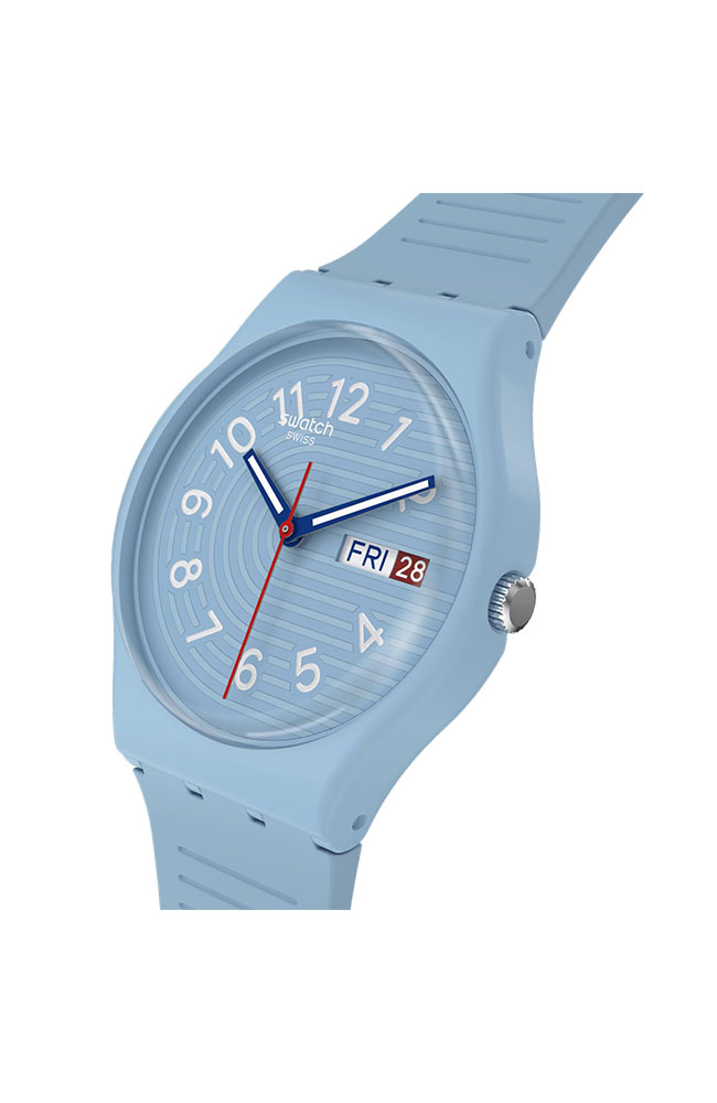 Unisex Watch SWATCH Trendy Lines In The Sky Rubber Strap SO28S704 - E ...