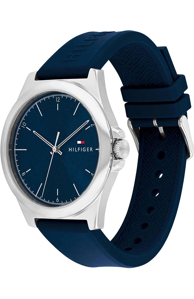 Tommy HILFIGER Norris Blue Rubber Strap 1710616 - E-oro.gr TOMMΥ ...