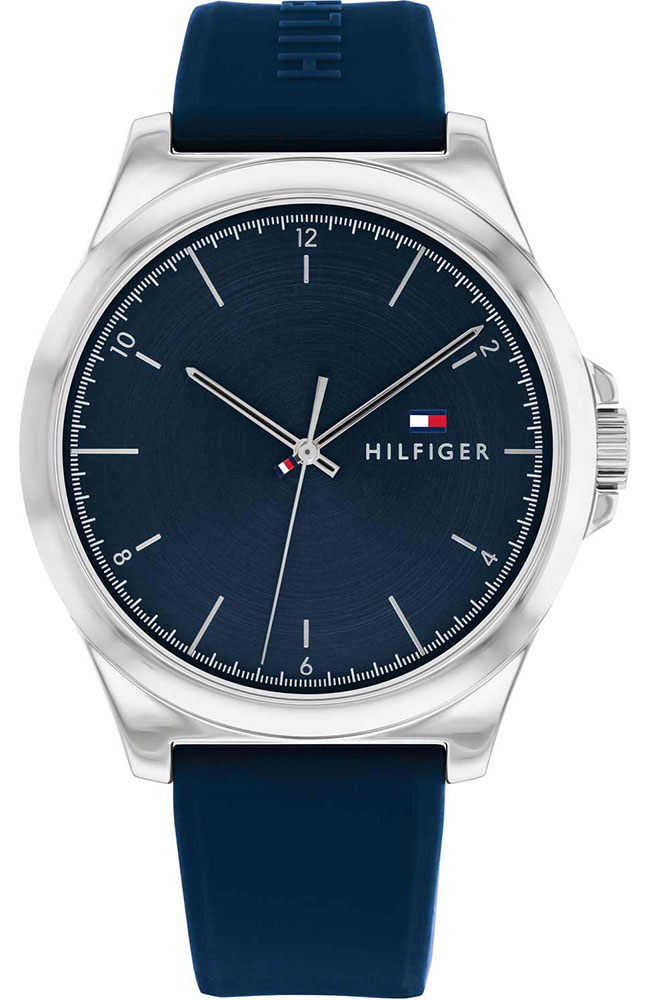 Tommy HILFIGER Norris Blue Rubber Strap 1710616 - E-oro.gr TOMMΥ ...